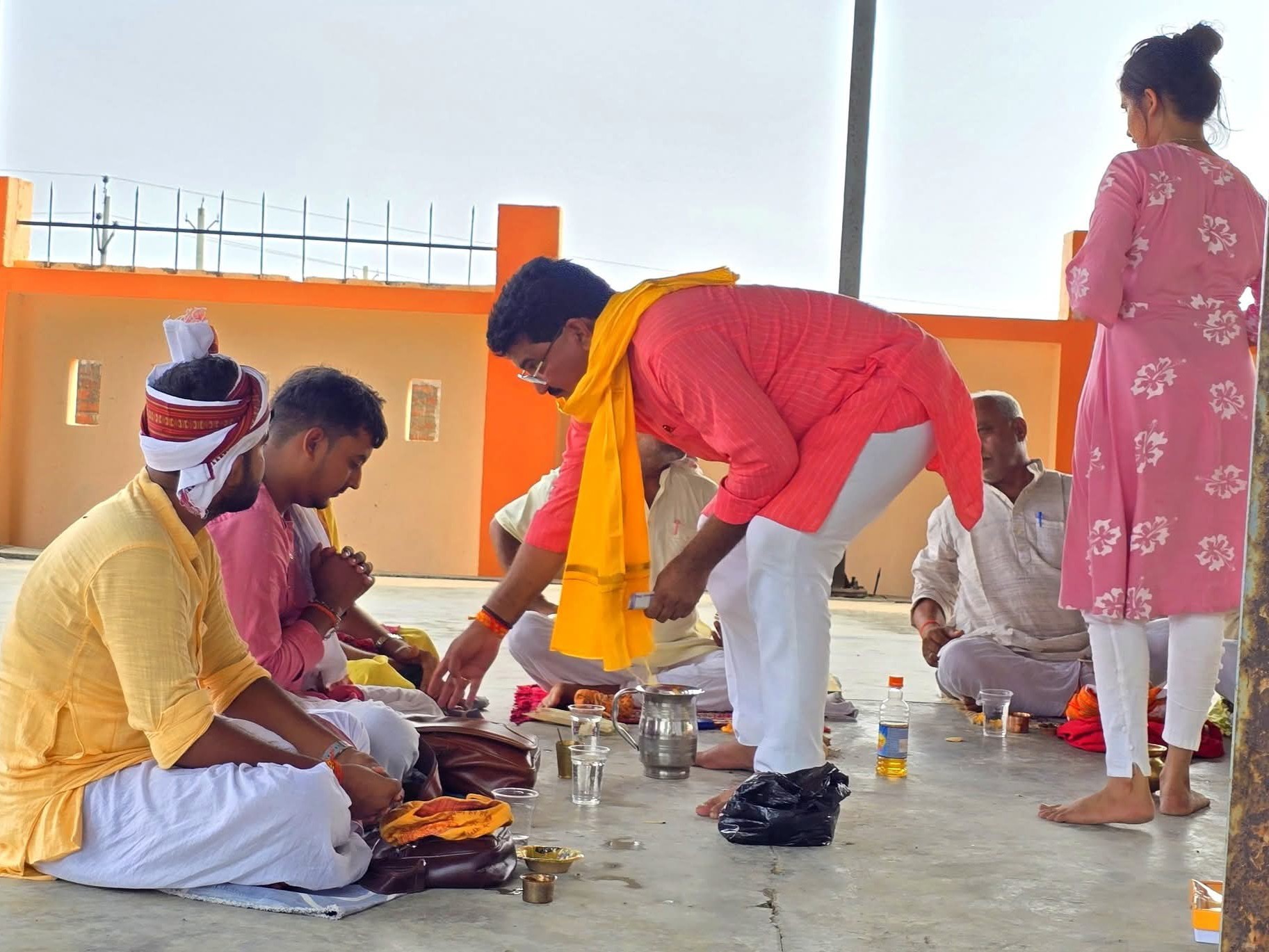 Bhandara at Thaneshwar Shiva temple in the month of Shravan