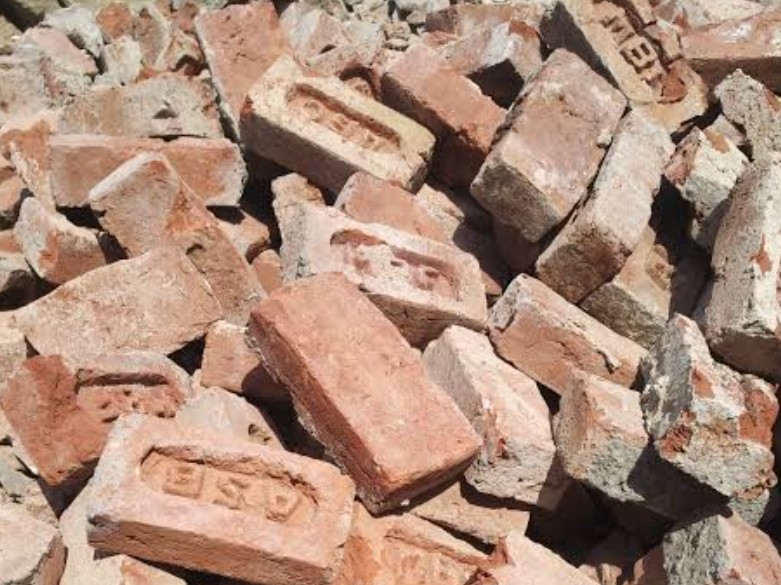 Rohtak-Meham-shamshan-ghat-boundary-wall-construction-old-bricks-used ...