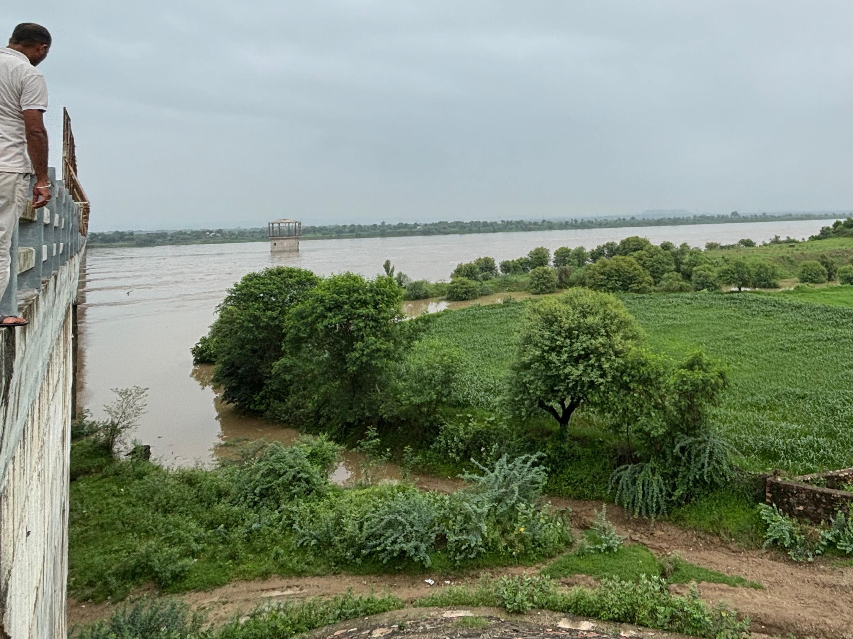 Chambal water level reached 136 meters in Sabalgarh | सबलगढ़ में चंबल ...
