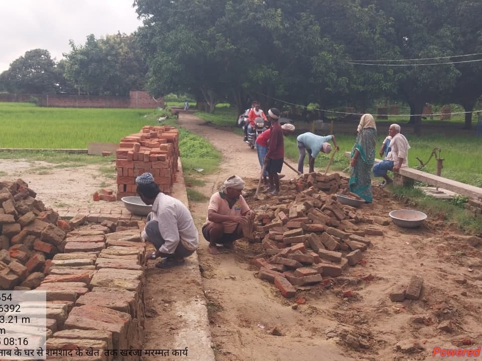 After 25 years, a new road was built in Ropanpur Majra