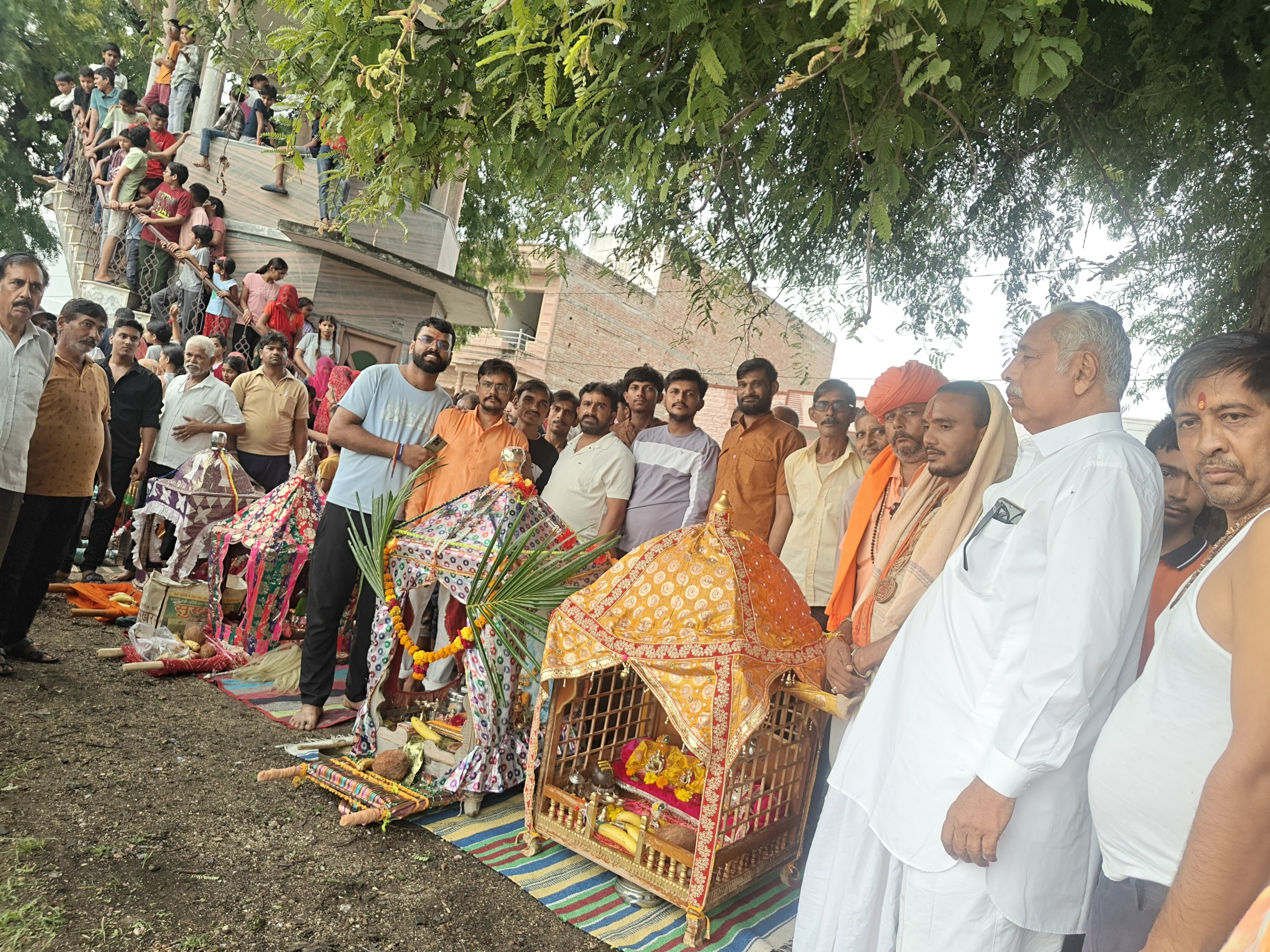 Processions took place on the occasion of Dev Jhulani Gyaras festival ...