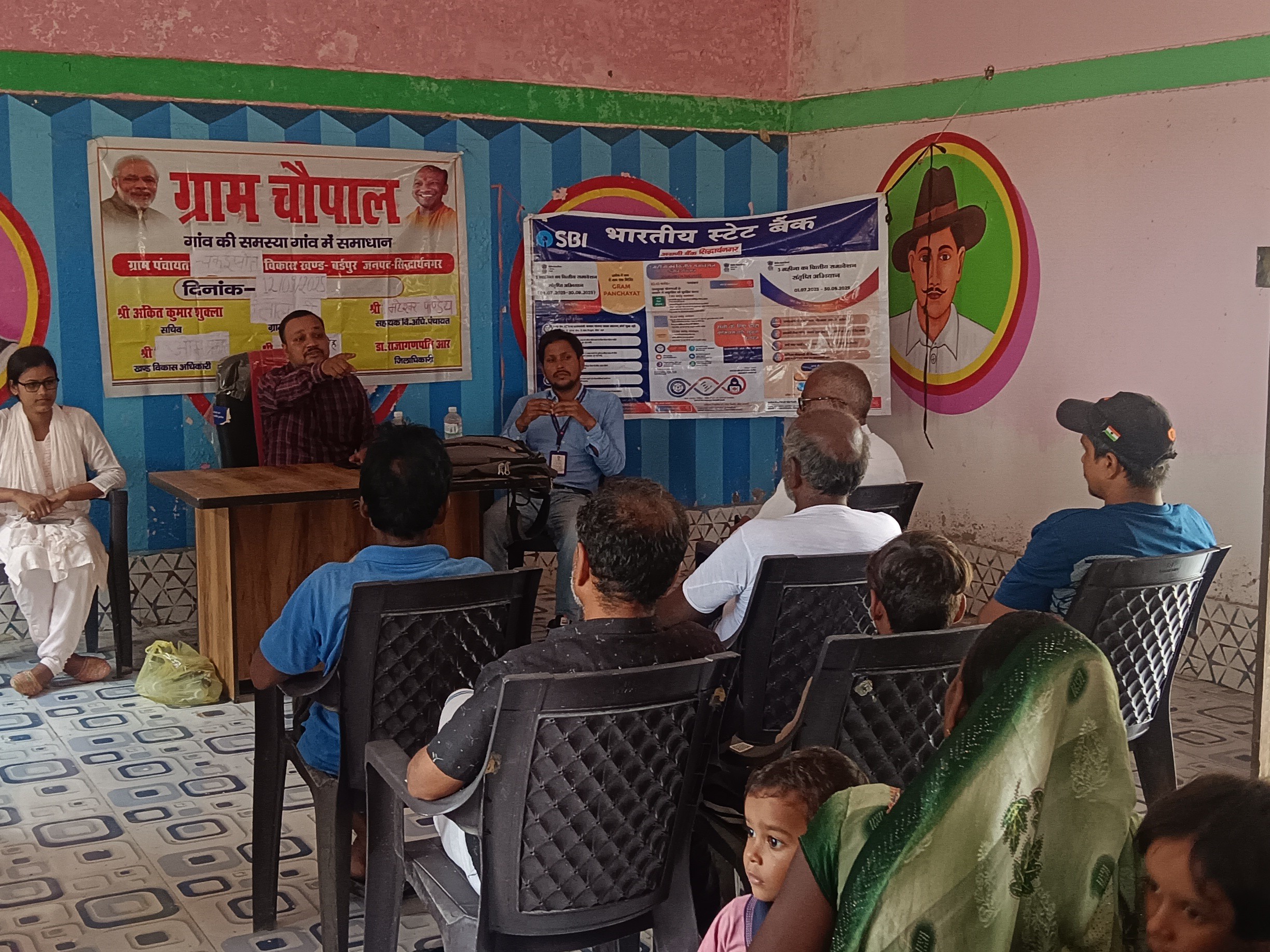 Demand for street lights and cleanliness arose in the village chaupal ...