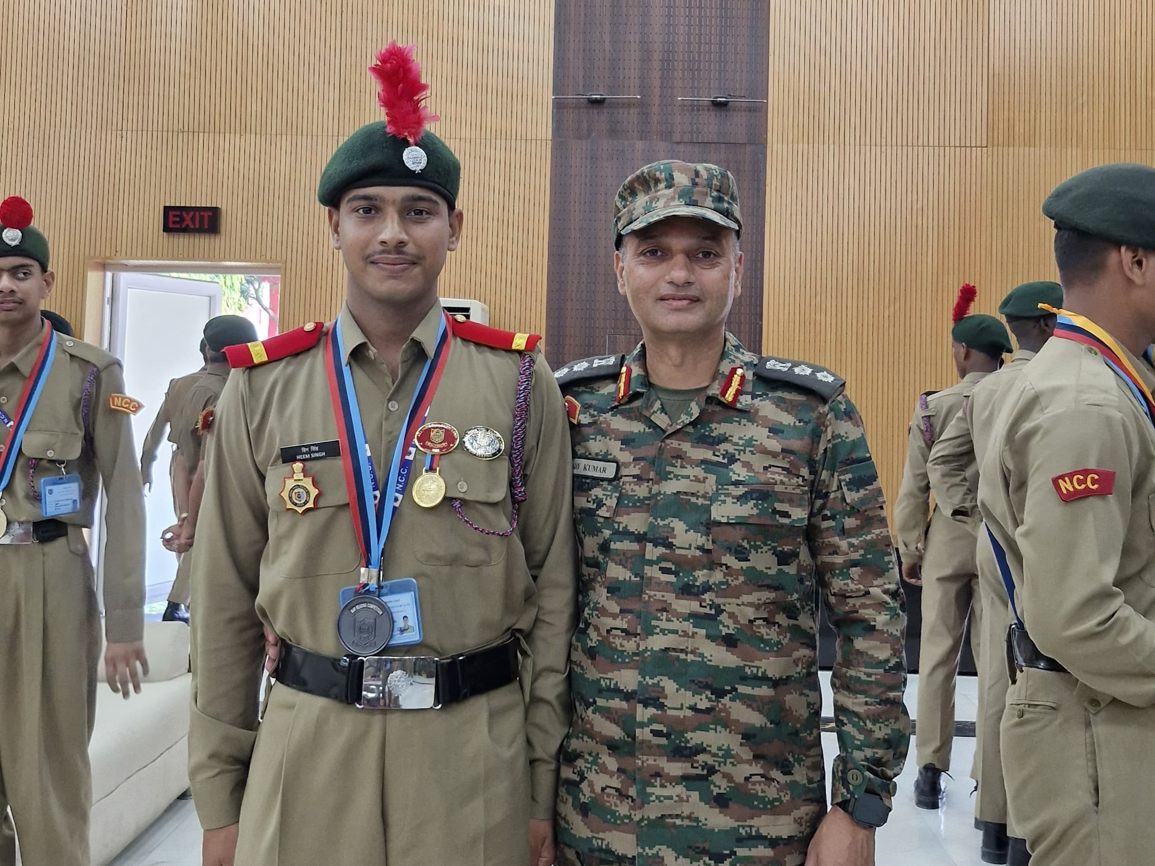 Sagar's NCC cadet Him Singh won bronze medal