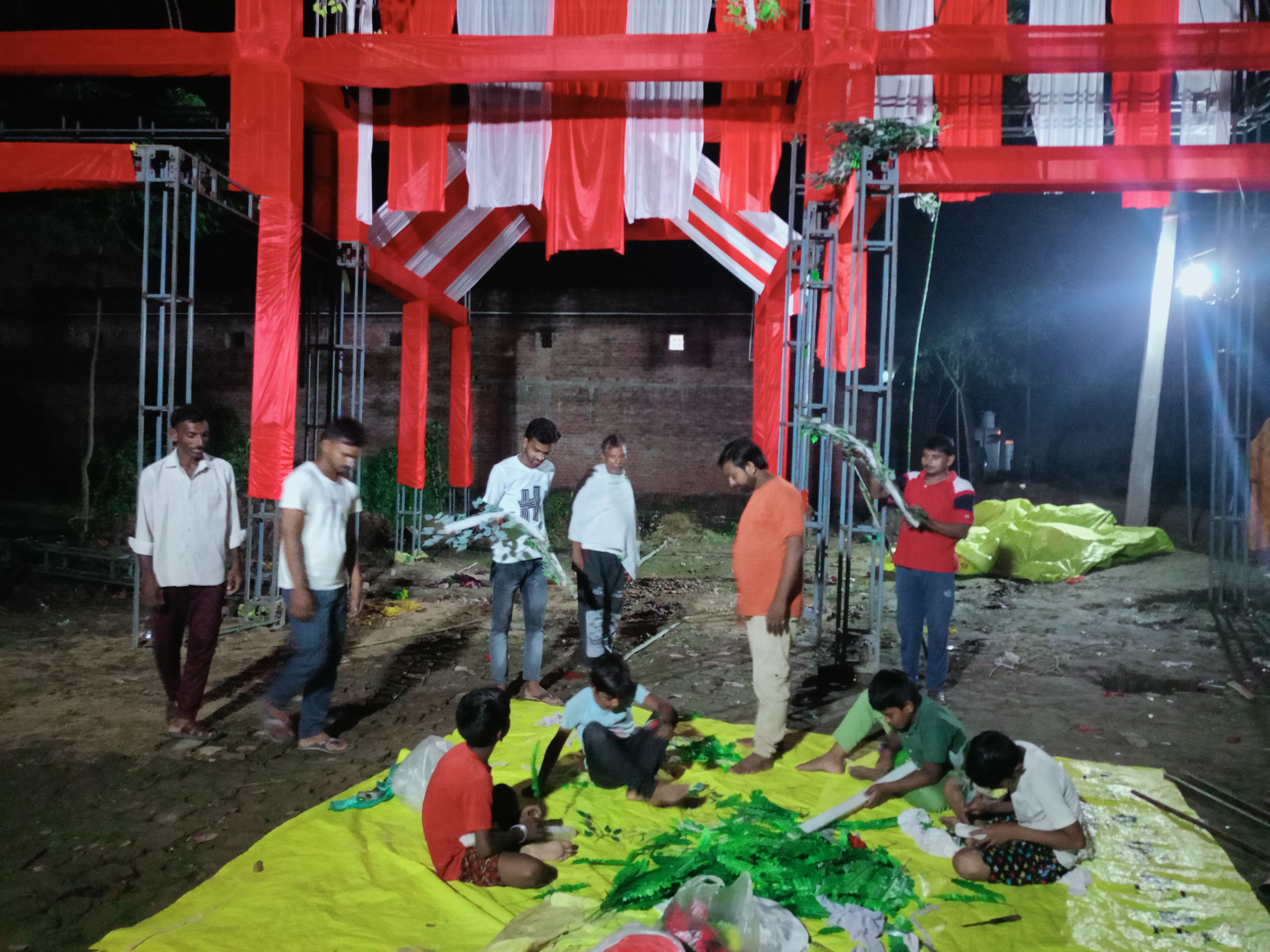Huge pandal in Samodhpur for Nav Durga Puja | नवदुर्गा पूजा के लिए ...