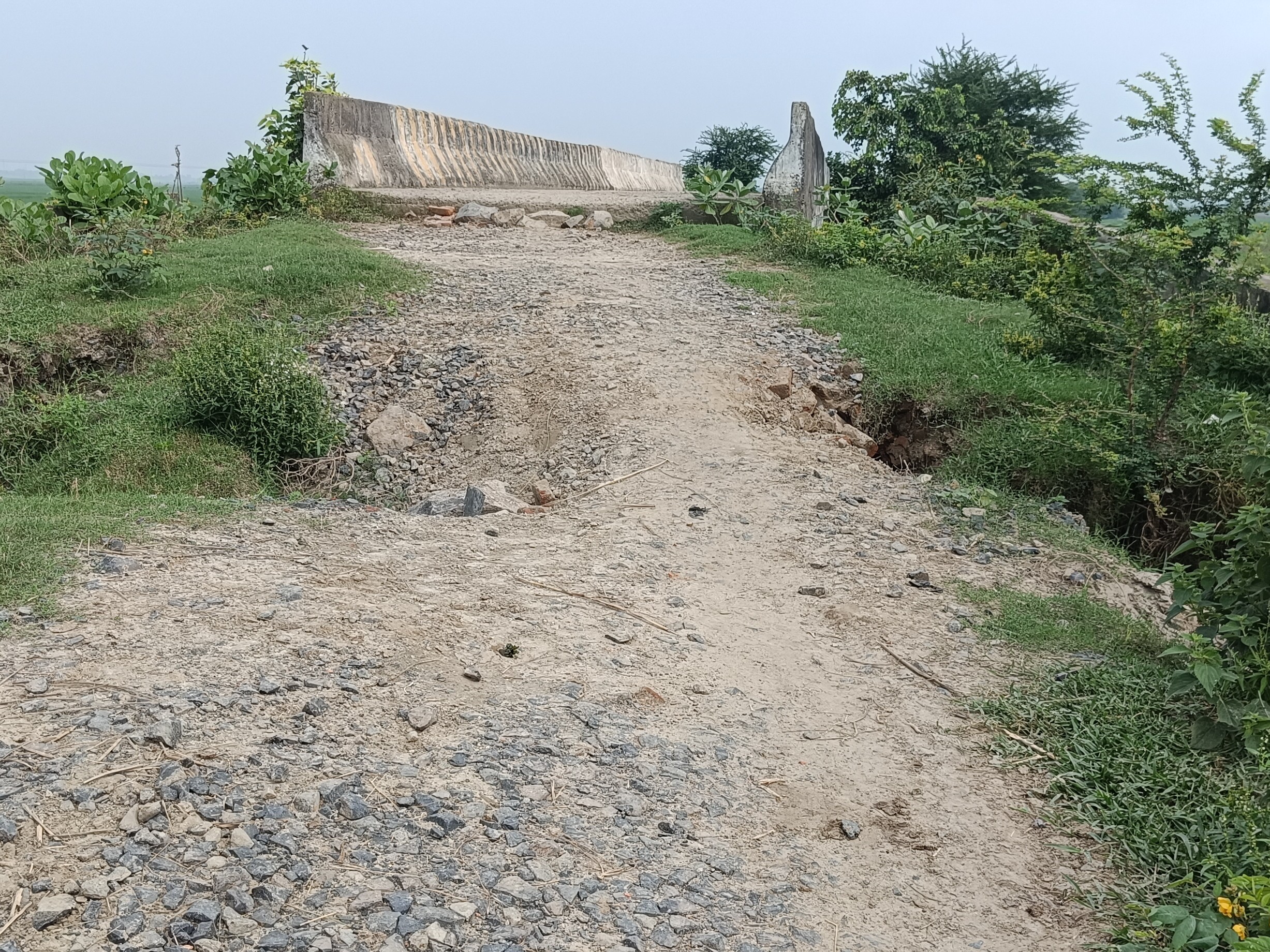 Broken road in Salkhua for 5 years | सलखुआ में 5 साल से टूटी सड़क ...