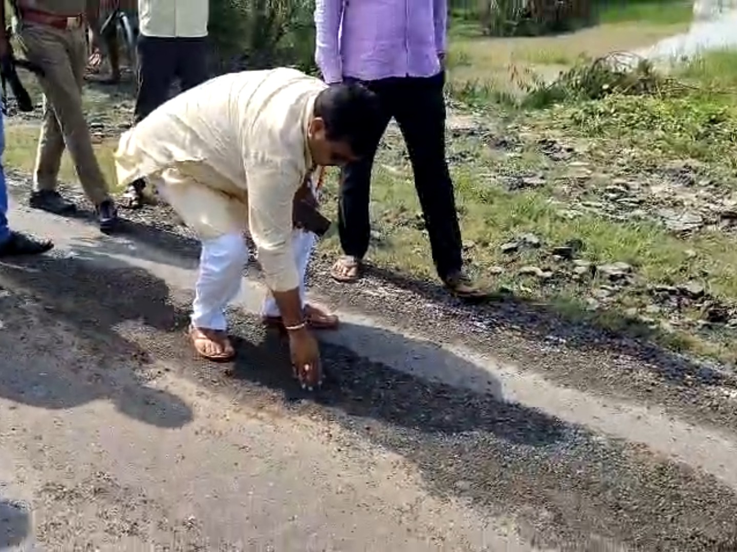 Road worth Rs 75 crores broke down within two months.