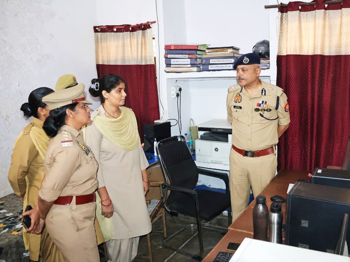 ADG reached the women's police station in Hapur.