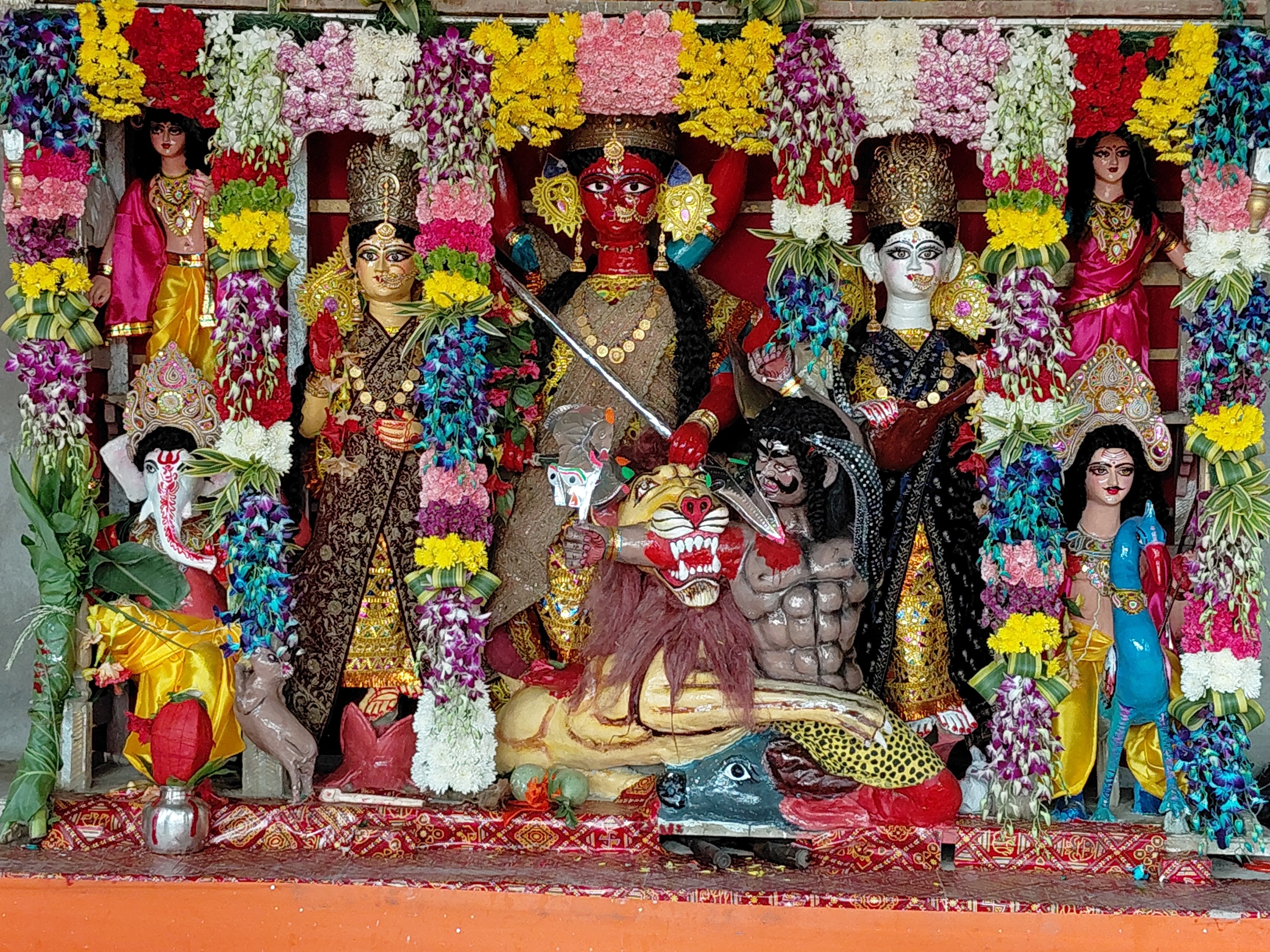 The doors of the ancient Ashtabhuja Durga Temple in Parbatta are open ...