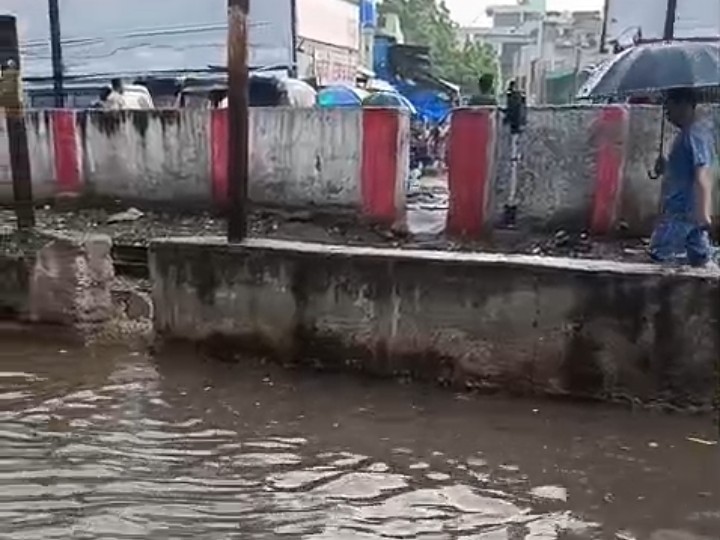 Heavy rain causes waterlogging in Mathura's Raya