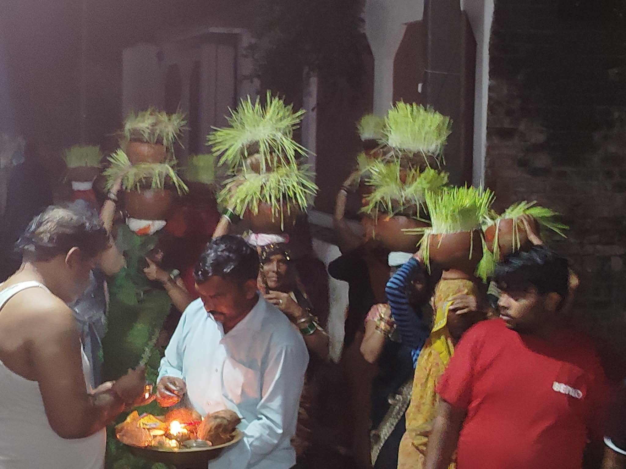 Jwari immersion processions in rural areas of Mauranipur