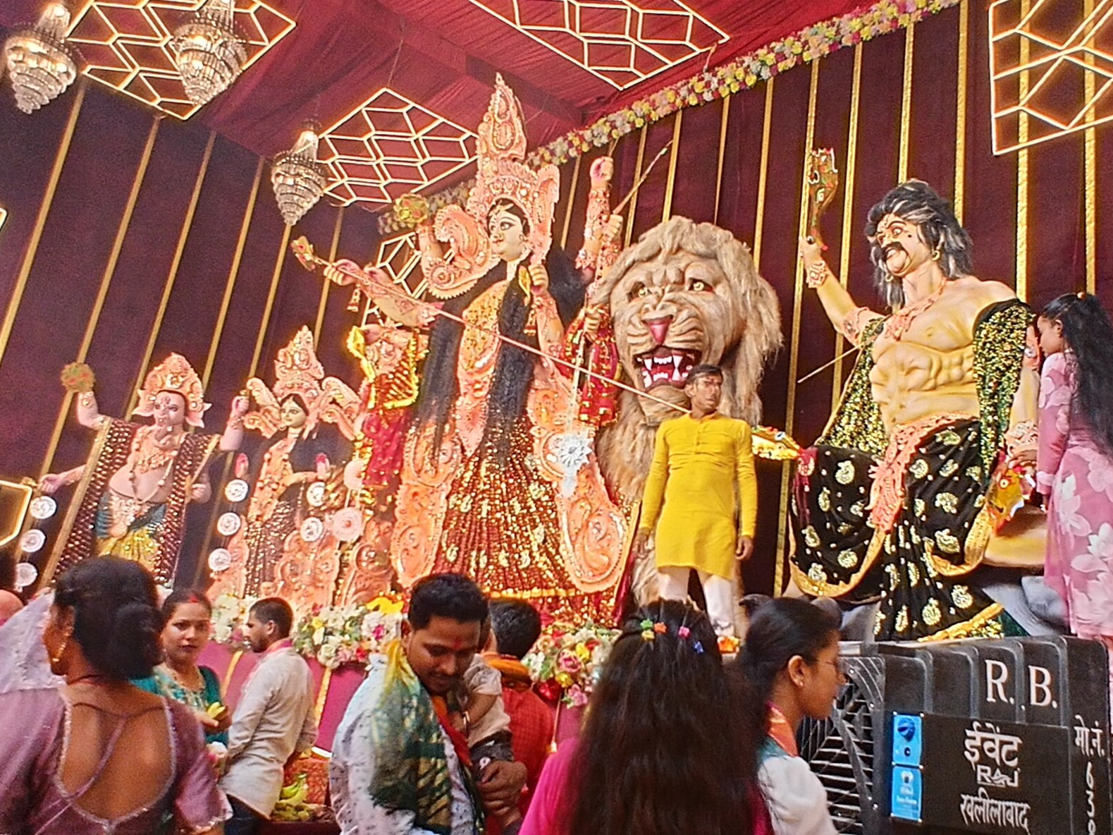 Immersion of Maa Durga idol in Bakhira