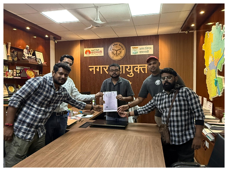 Varanasi News Municipal Corporation signs MoU for plastic-free Kashi
