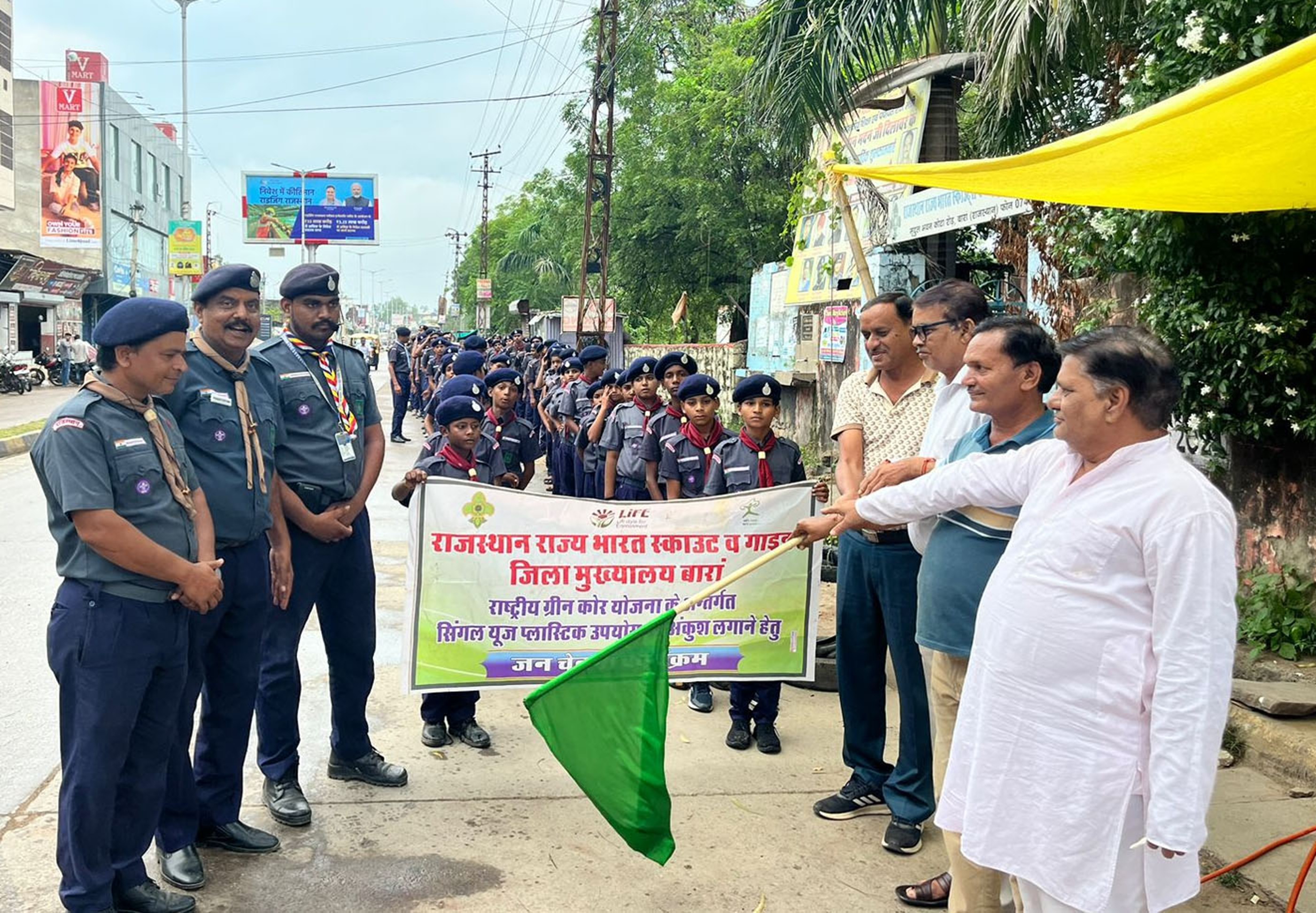 Scout Guides gave the message to people to stop using single use ...