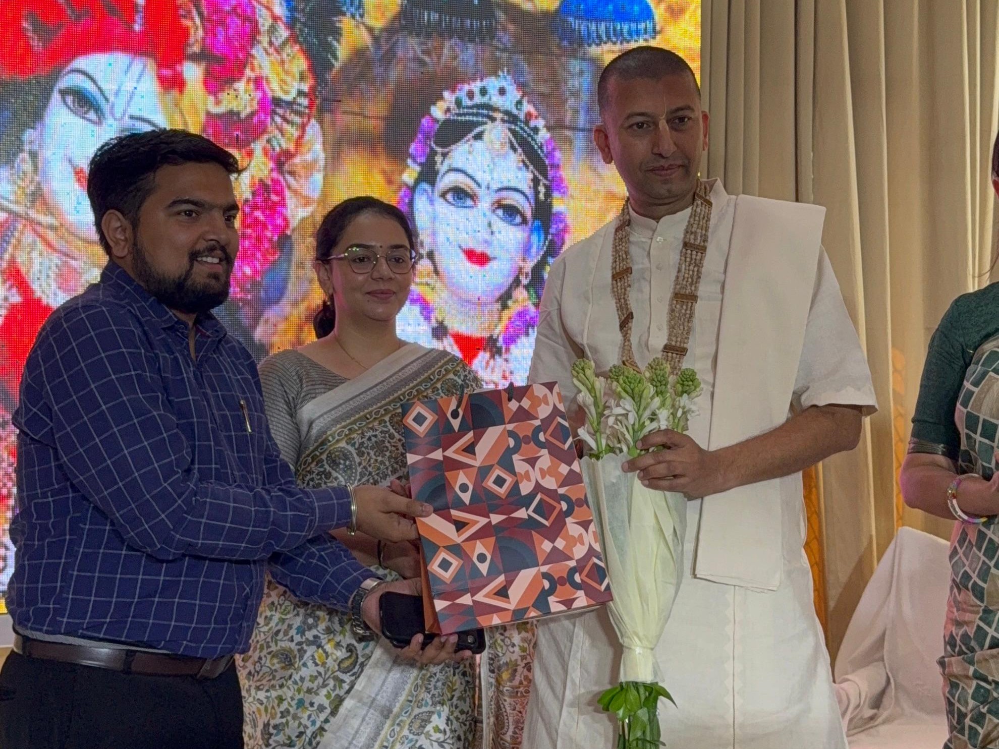 ISKCON President gives life lessons to CMS students
