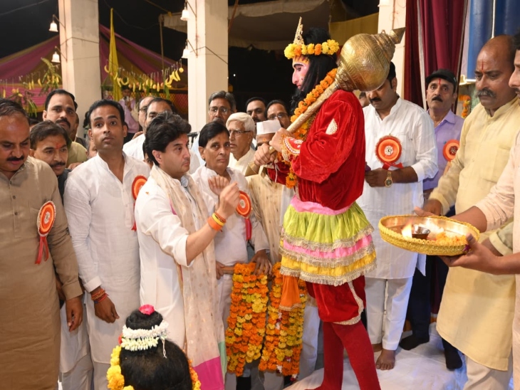Burning of Lanka took place in Murar Ramlila | ग्वालियर के मुरार ...