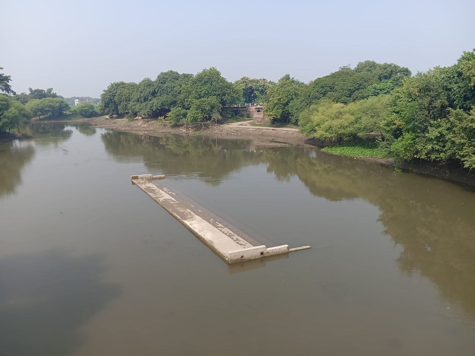 Chhath Ghat in Brahmapur submerged
