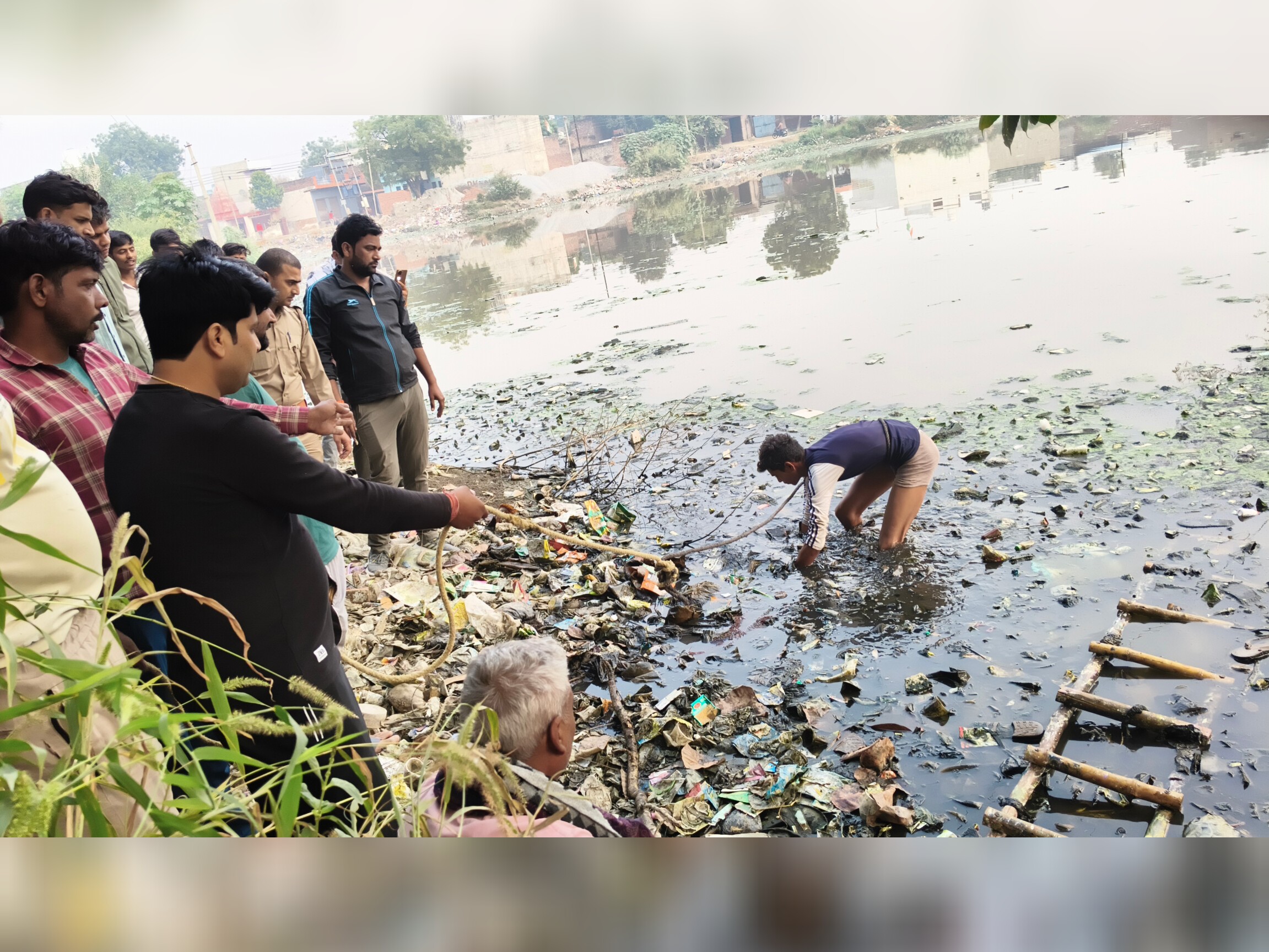Temple idols vandalized and thrown into pond in Bamrauli Ahir | बमरौली ...