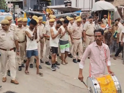 In Pali, Rajasthan, the police paraded the accused in the murder of ...