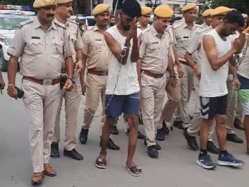In Pali, Rajasthan, the police paraded the accused in the murder of ...