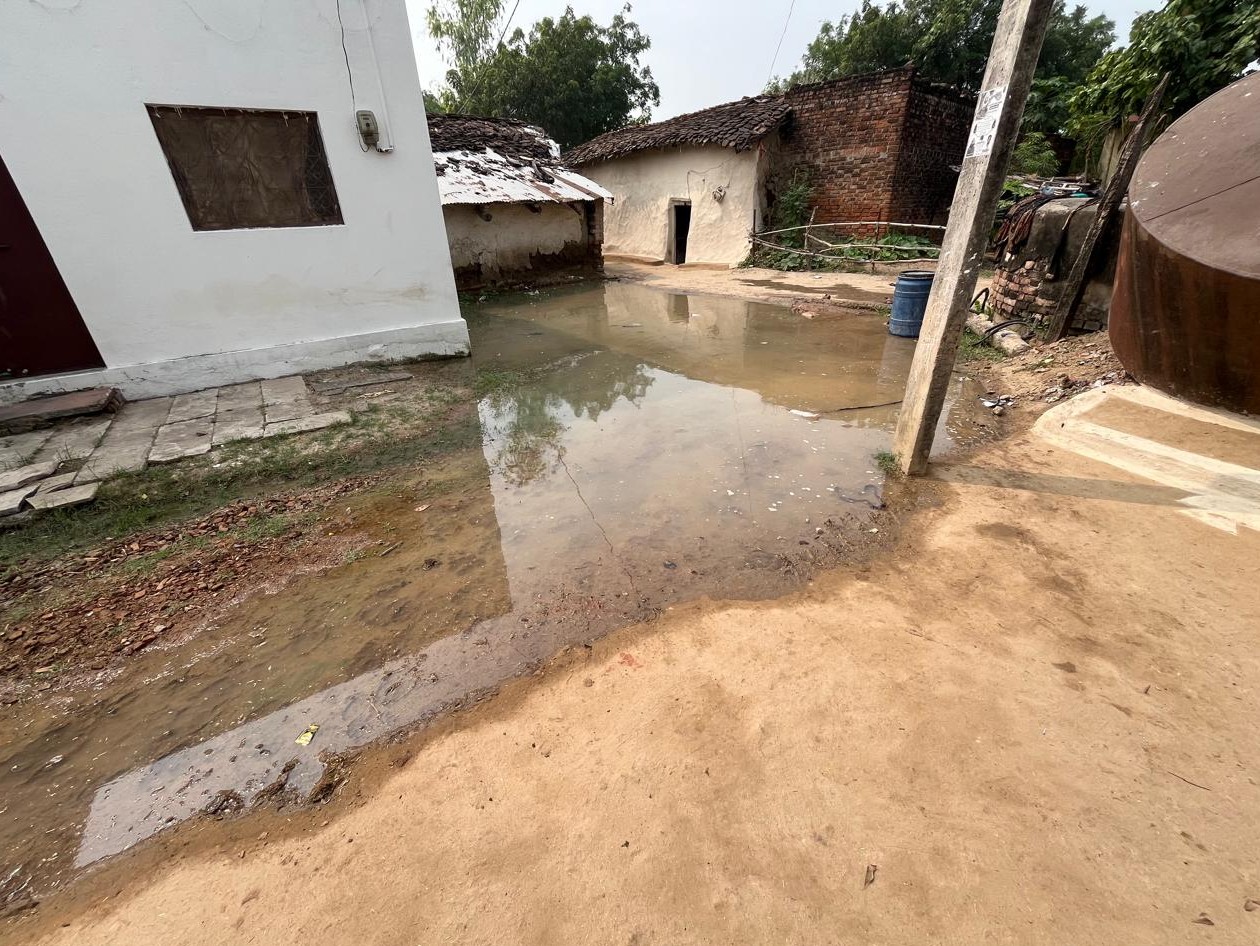 Jal Jeevan Mission pipeline leakage in Sikri Sani
