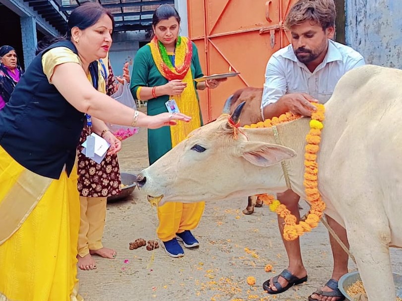 Gopashtami was celebrated at The Gurukul in Anupshahr.