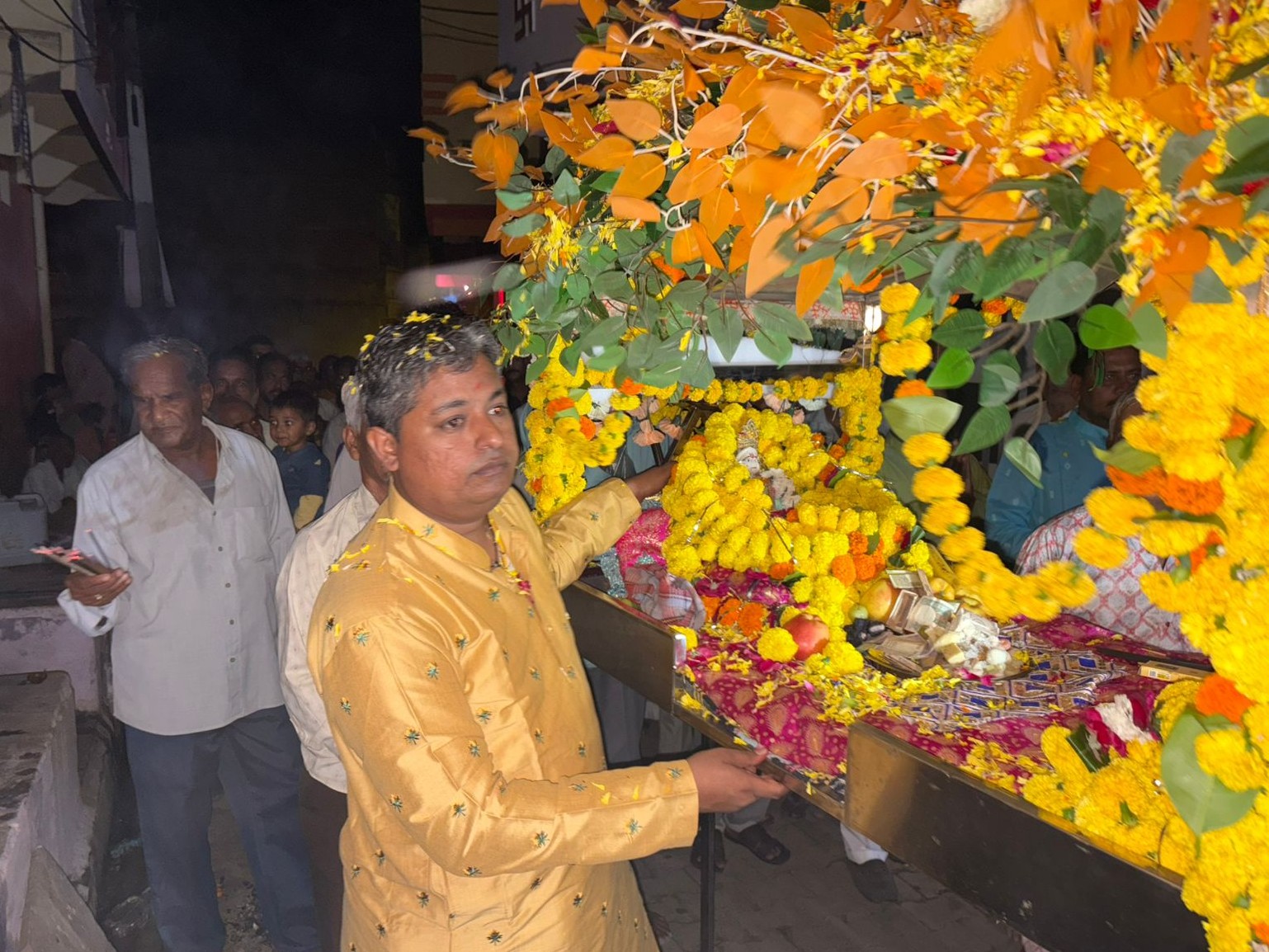 The palanquin of Rajadhiraj Maharaj came out on Devuthani Ekadashi ...