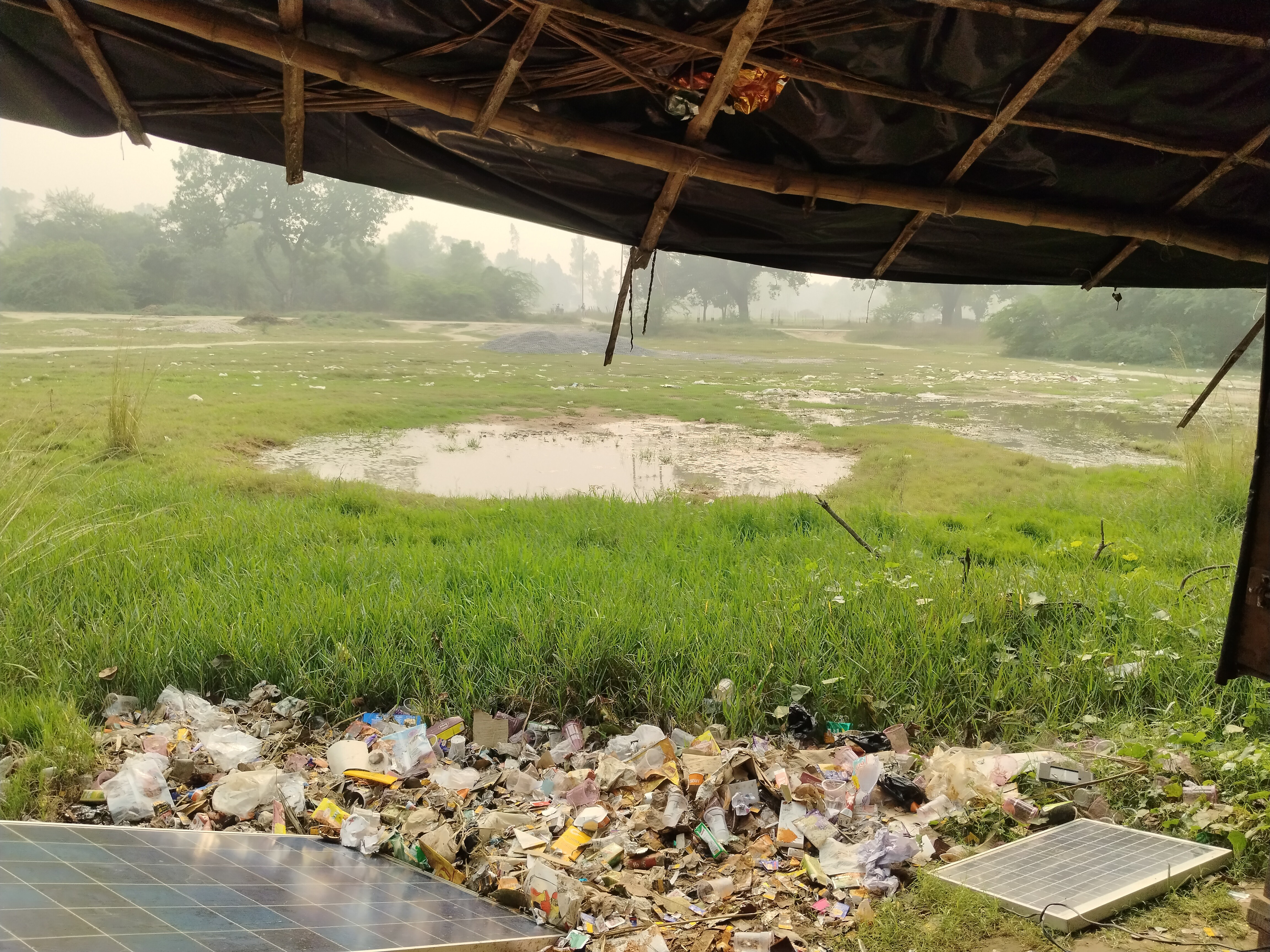 Garbage dump in front of Siddheshwar Temple