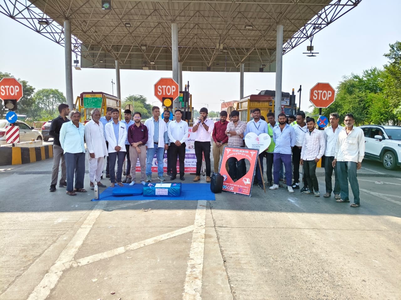 CPR and First Aid training at Binda Toll Plaza