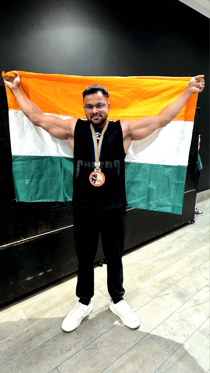 Mohit created a new record by winning the gold medal in the WPC World ...