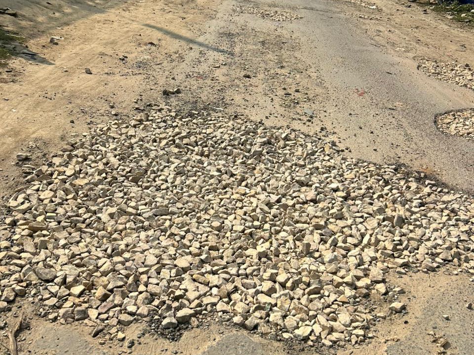 The dilapidated Pariyawan-Lavana road in Pratapgarh has troubled pedestrians and shopkeepers ...