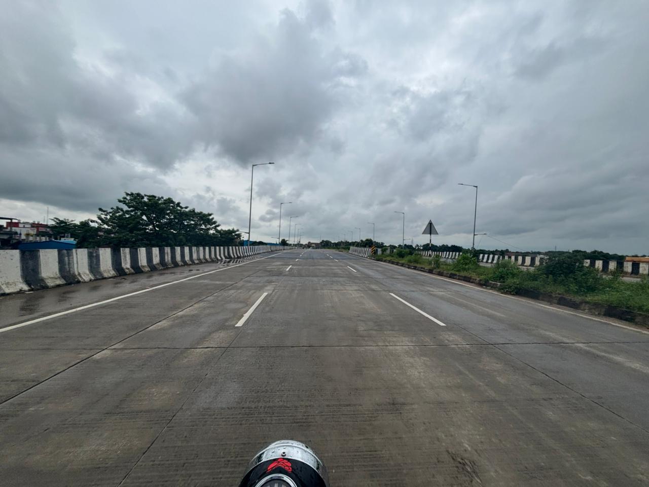 Traffic will improve with street lights on the service road and bridge ...