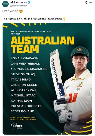 Jack Weatherald, Brandon Doggett to make Test debut for Australia ...