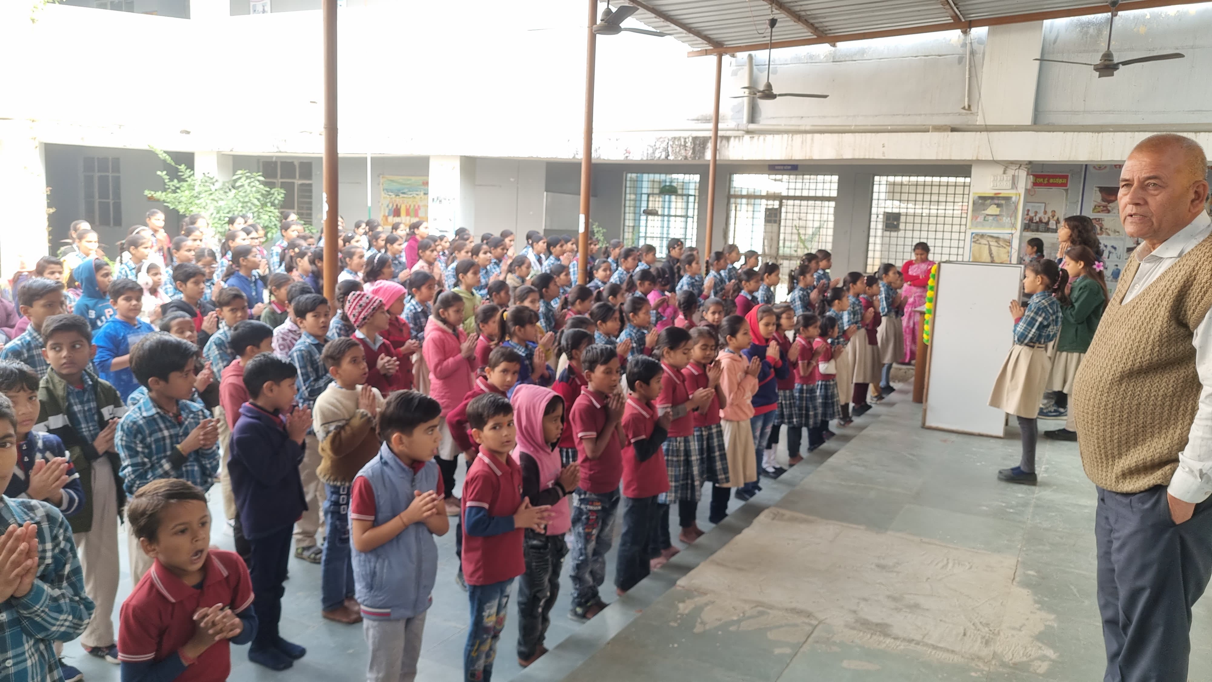 Students were given information about the SIR process and filling up the calculation form ...