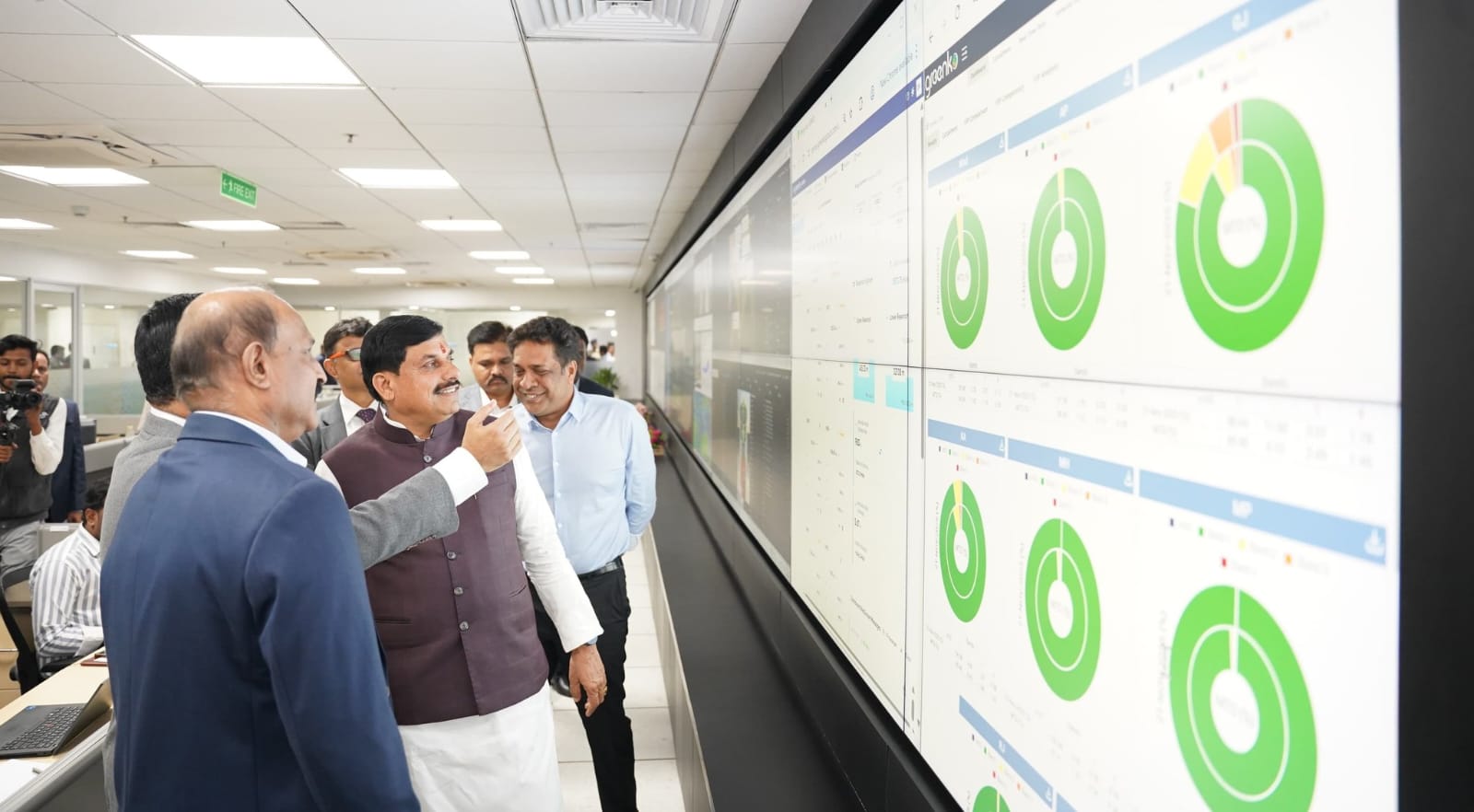 cm mohan yadav visits greenko headquarters meets industrialists green ...