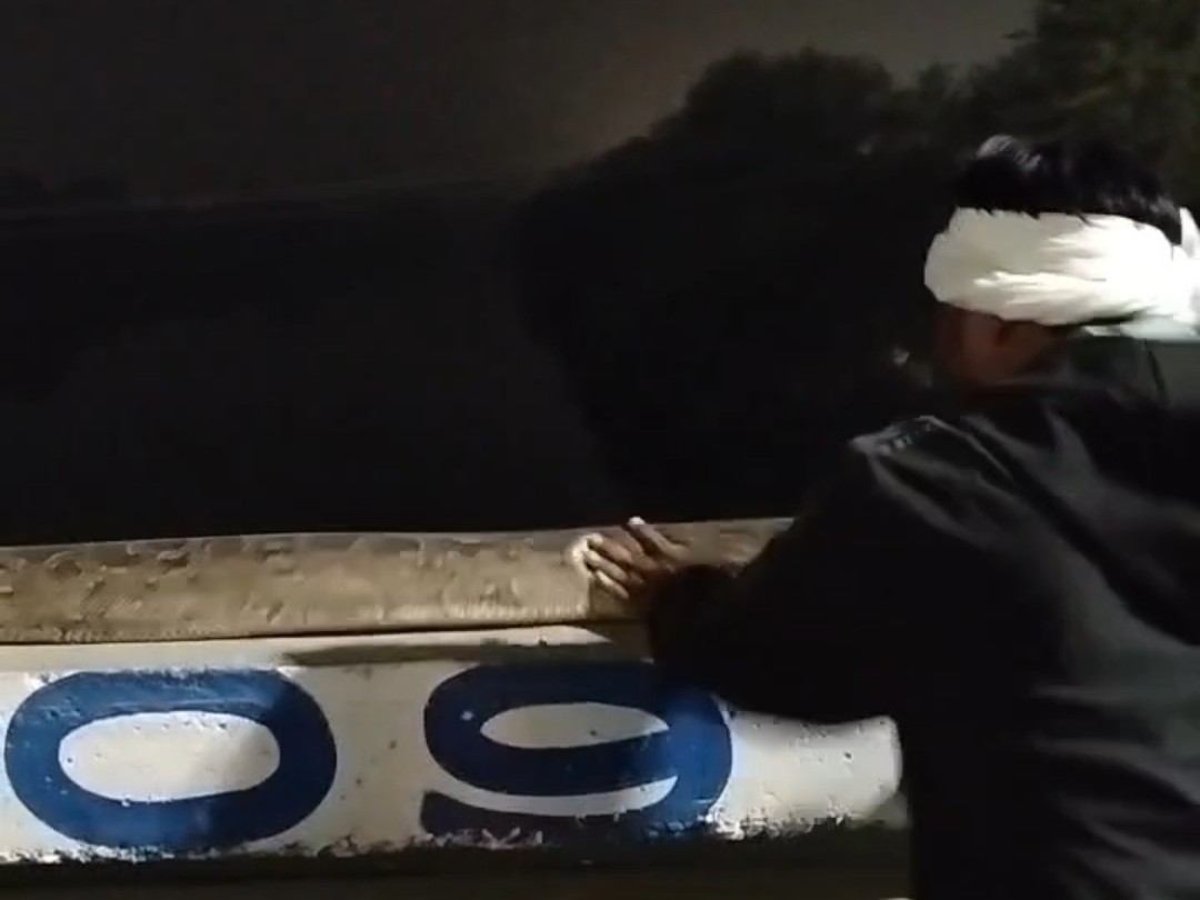 Faridabad Six-Foot Python Spotted on Canal Bridge | Haryana News ...