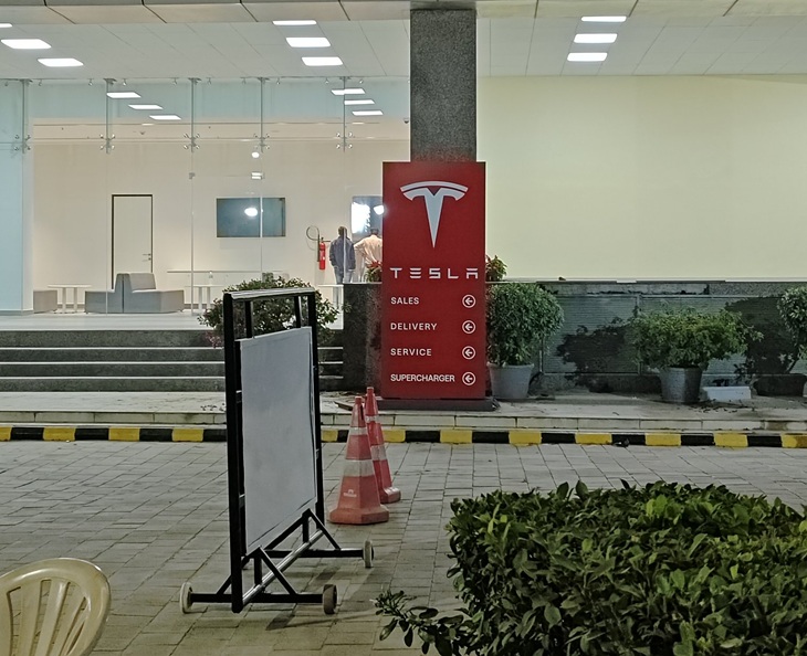gurugram india first tesla center opening Update