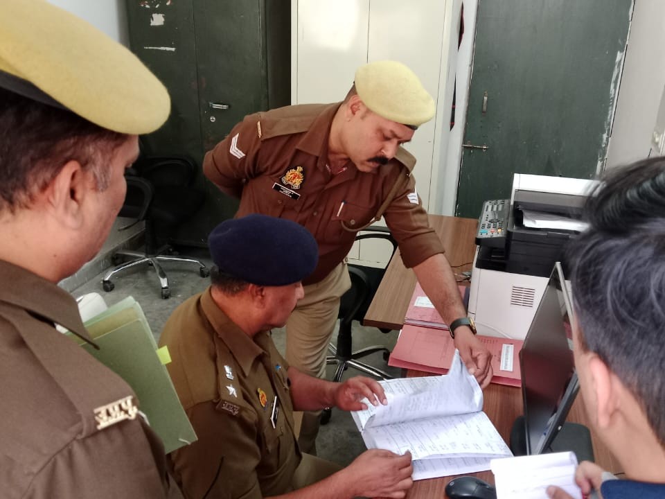 ASP Premchand inspected the police line units.