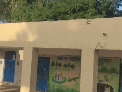 The villagers together changed the face of the school