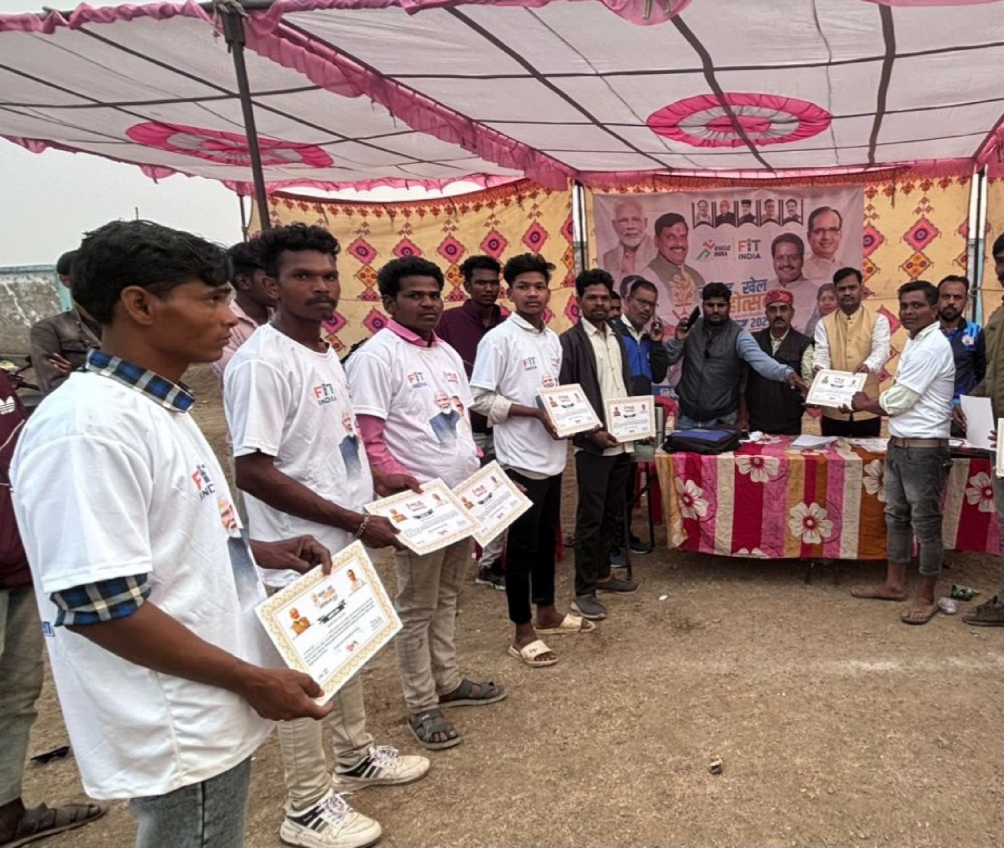 Four matches were held in the MP Sports Festival, enthusiasm was seen ...