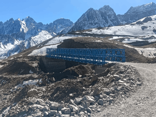 Adi Kailash: BRO builds 100-ft valley bridge at 14,500 ft in just 4 ...