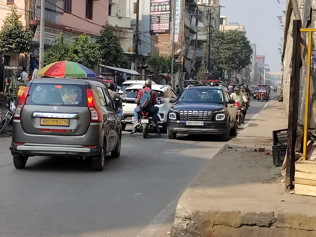atal path service lane one way trial ineffective on the first day Patna