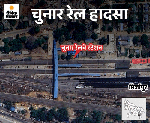 Mirzapur Train Accident LIVE Photos Update; Chunar Junction | Kartik ...