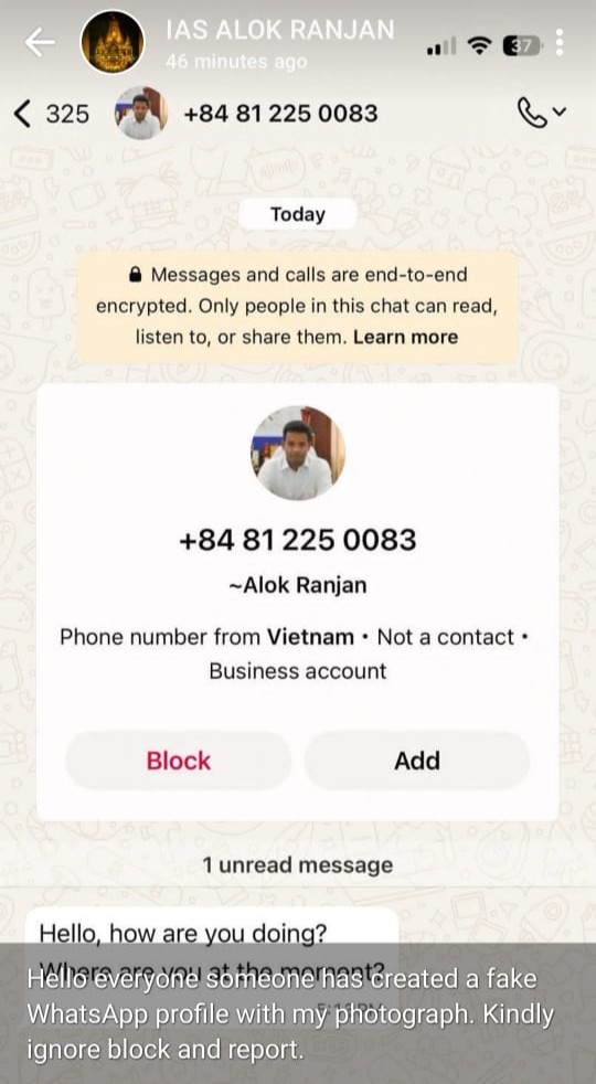 Fake WhatsApp accounts of Rajasthan collectors created Imposters use IAS photos and ‘District ...