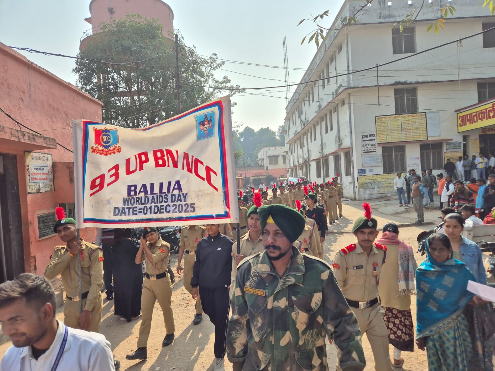 Awareness parade on World AIDS Day in Ballia