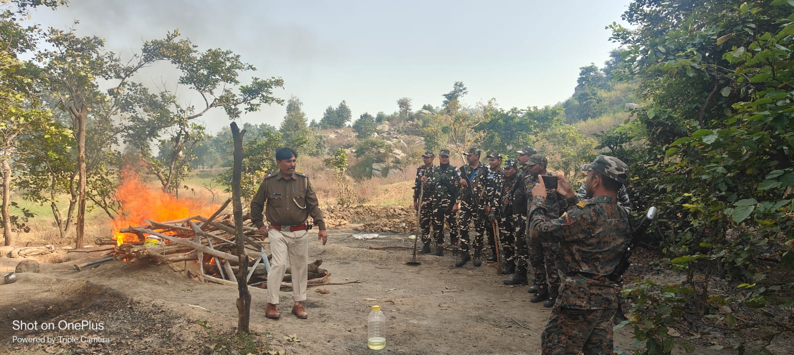 Liquor distillery demolished in Jari Ahar forest, one thousand litres ...