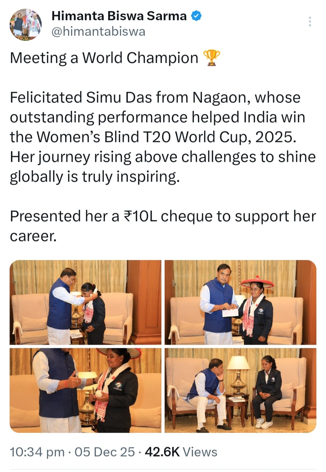 'They said blind can’t play cricket, now we're world champions': 3 ...