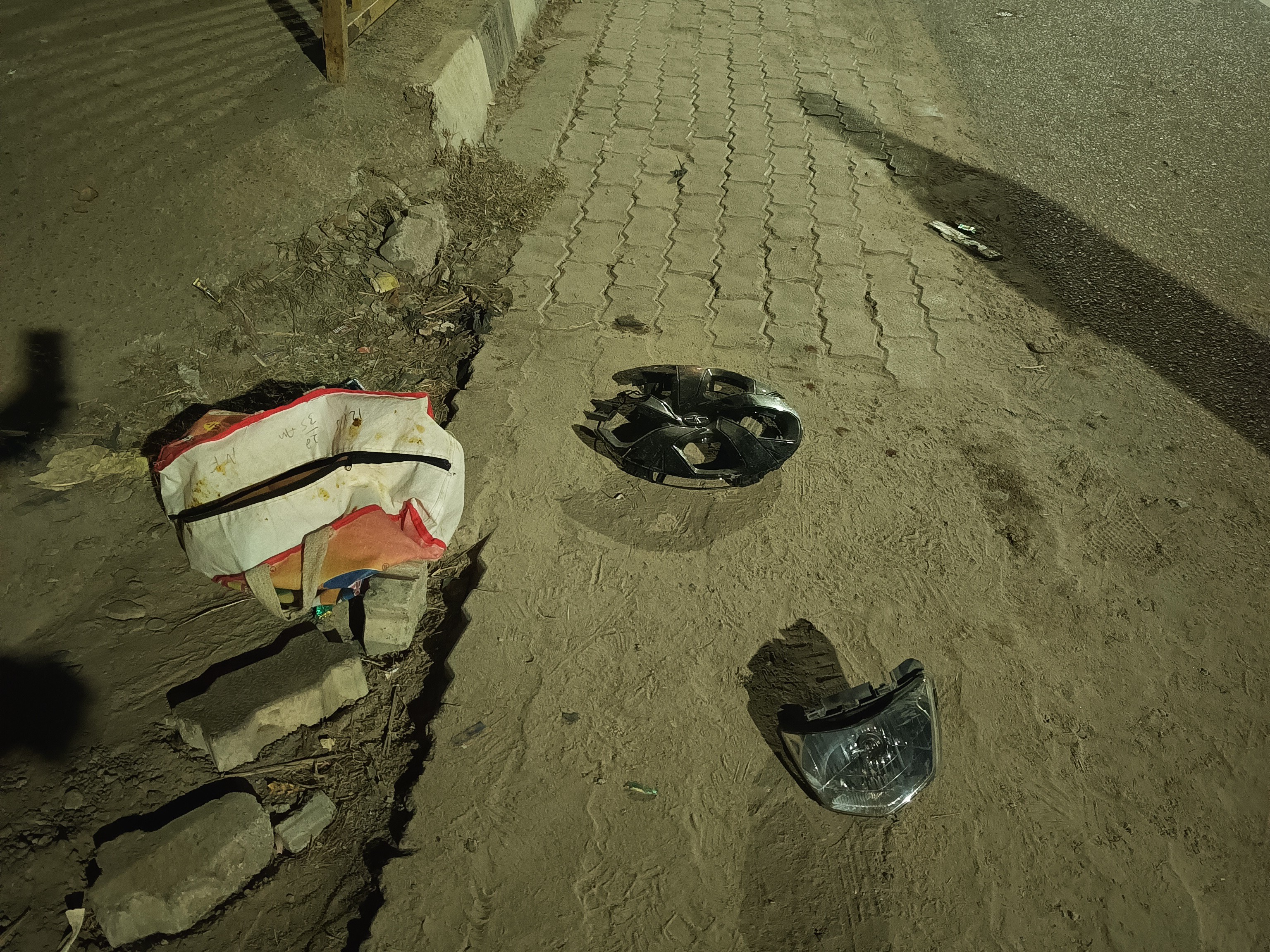 Unknown vehicle hit the bike