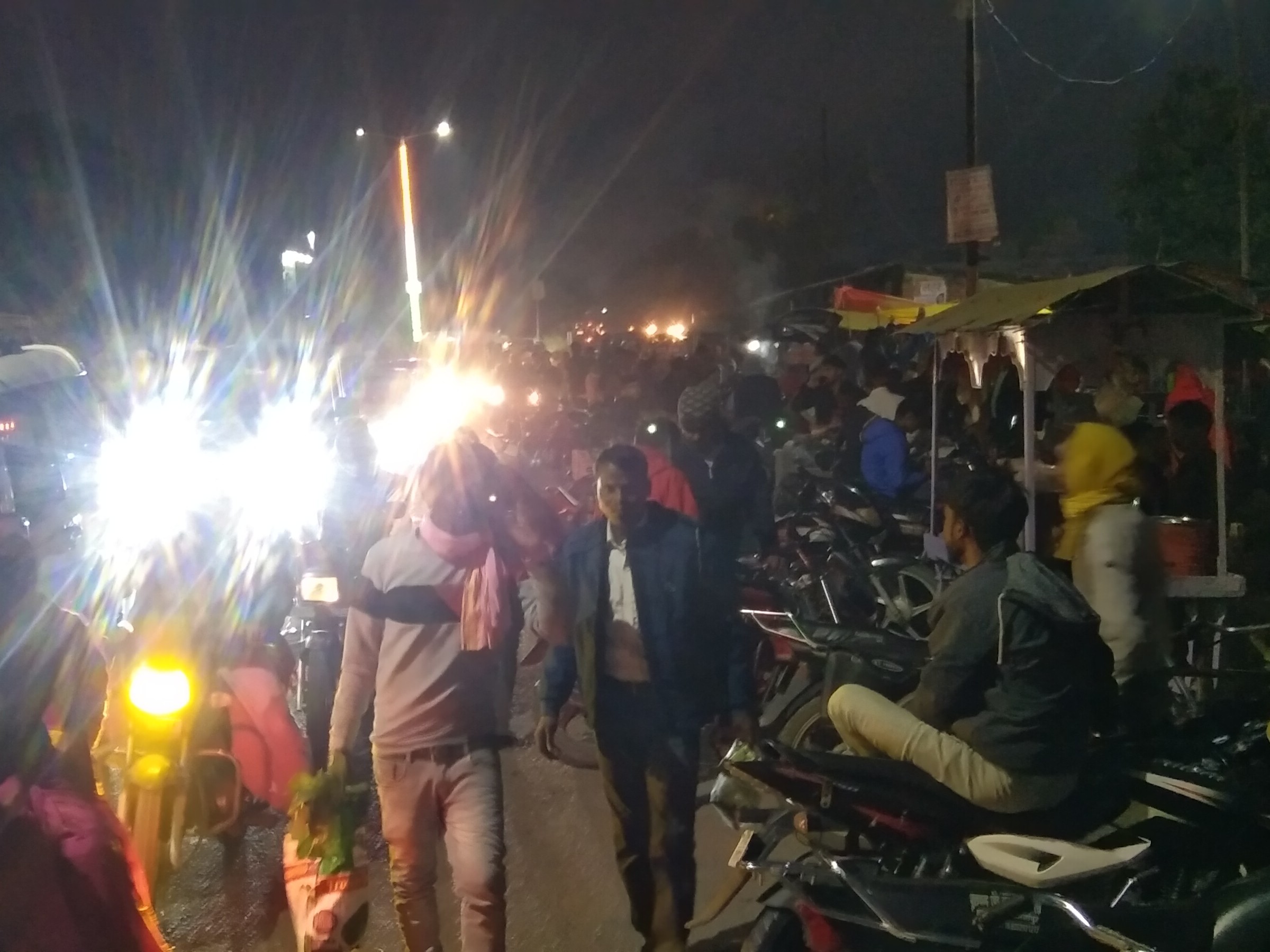 Encroachment of shops on Ramnagar-Sirsa road