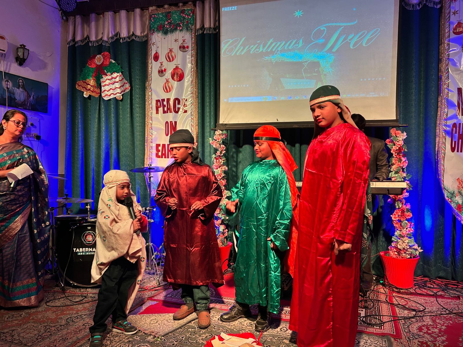 Candlelight service on Christmas at Lucknow Church