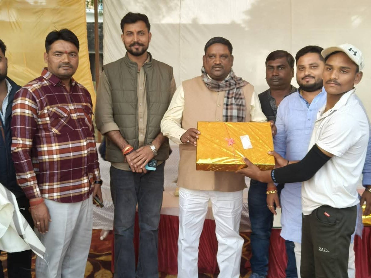 MLA Paltu Ram inaugurated the Dharampur Cricket Tournament.